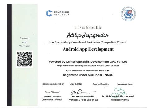Aditya Jayagoudar On Linkedin Hkbk Androidappdevelopment Course
