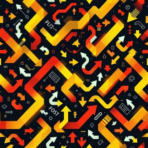 Free Directional Safety Pattern Image Arrows Safety Geometric