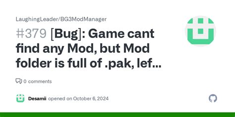 [bug] game cant find any mod but mod folder is full of pak left mod