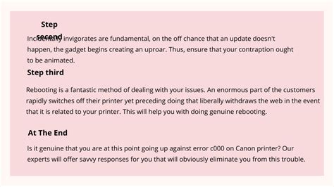 PPT Steps To Fix Canon Printer Error C PowerPoint Presentation Free Download ID