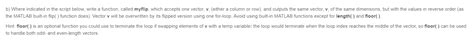 solved the matlab built in flip function does vector v