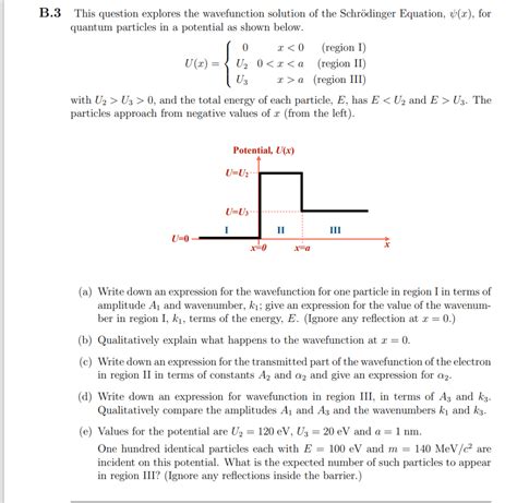 Solved 3 This Question Explores The Wavefunction Solution