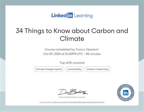 Favour Oparemi On Linkedin Certificate Of Completion