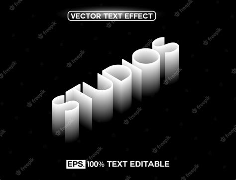 Premium Vector Vector Editable Text Effect Black Background
