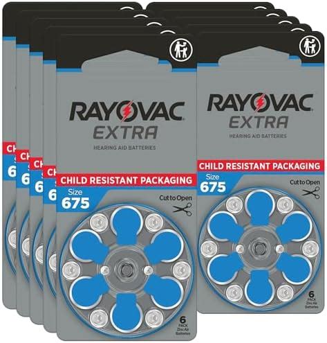 Rayovac® Extra Hearing Aid Batteries Size 675 Long Lasting