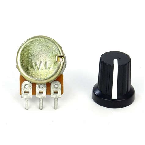 3 Pin Linear Potentiometer B10k With Knob Arcade Express