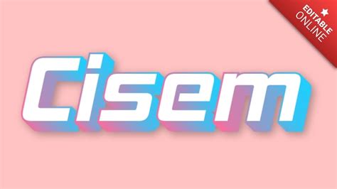 Cisem Jesus Text Effect Generator