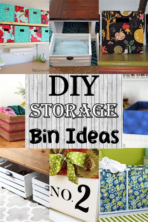 Creative DIY Storage Bin Ideas DIYnCrafty