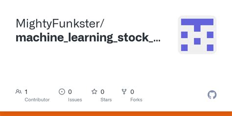 Github Mightyfunkster Machine Learning Stock Analysis
