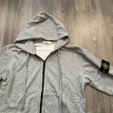 Stone Island Hoodie Grey Size Small In Great Depop