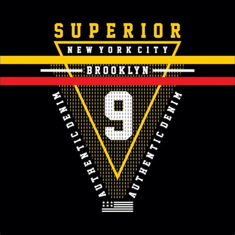 인쇄 T 셔츠 프리미엄 벡터에 대 한 우수한 뉴욕시 브루클린 인쇄 술 벡터 일러스트 레이 션 프리미엄 벡터