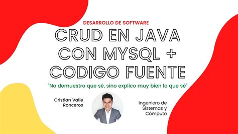 crud listar insertar modificar y eliminar en java con mysql en 30