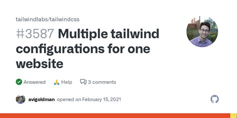 Multiple Tailwind Configurations For One Website · Tailwindlabs