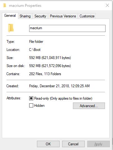 Invisible C Boot Macrium Folder Solved Windows Forums