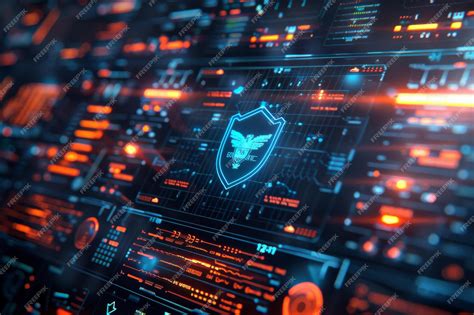 Cybersecurity System Interface Premium Ai Generated Image