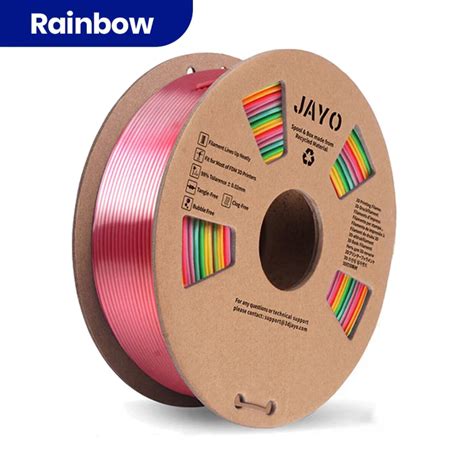 Jayo Pla Rainbow 1 1kg 3d Printer Filament Cardboard Spool