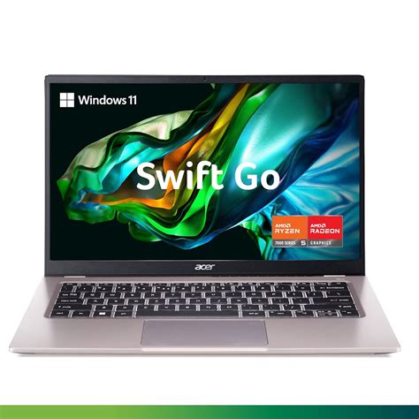 Acer Swift Go 14 Thin And Light Premium Laptop Amd Ryzen 5 7530u Hexa