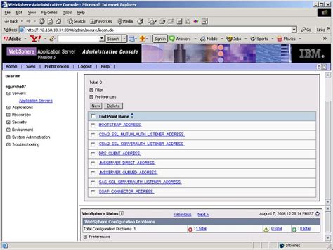 Managing The Ibm Websphere Application 45x Server