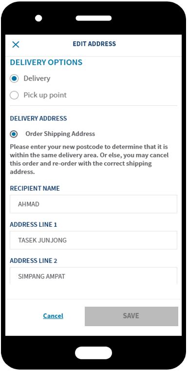 How Can I Change Delivery Address After The Order Has Been Placed Amway MSB