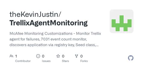 Github Thekevinjustin Trellixagentmonitoring Mcafee Monitoring Customizations Monitor