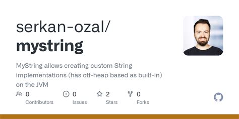 github serkan ozal mystring mystring allows creating custom string