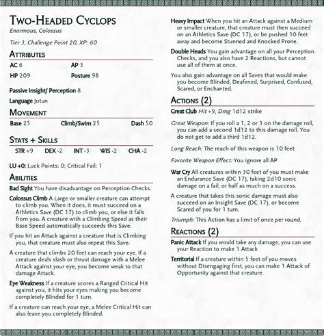 Two Headed Cyclops Elysiums Door