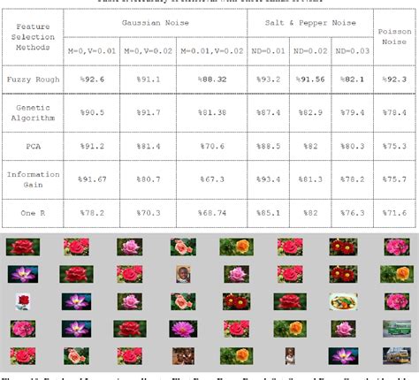 table 1 from evaluation of fuzzy rough set feature selection for