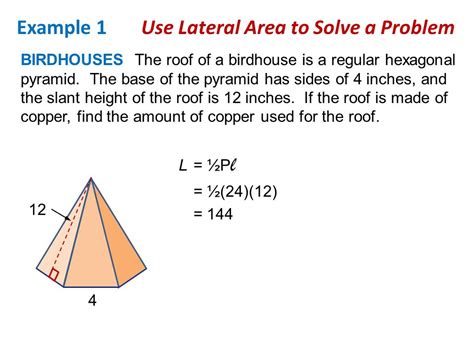 Hexagonal Pyramid Surface Area