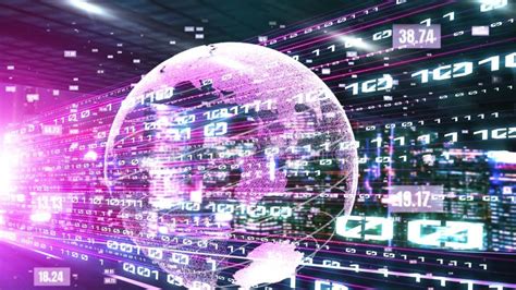 Futuristic Global Social Media People Network And Tacit Digital Data Sharing Stock Footage