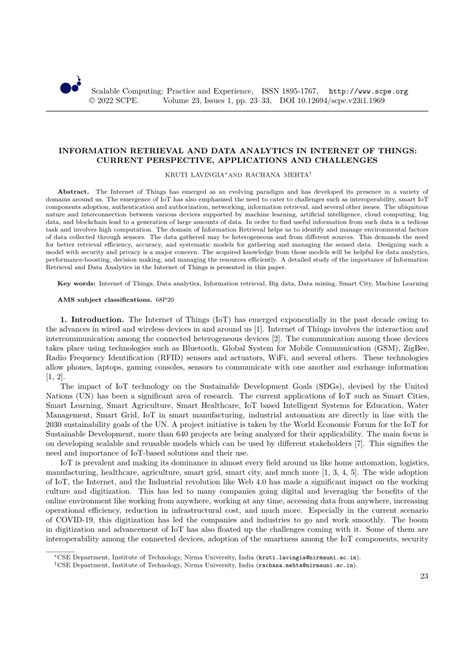 Pdf Information Retrieval And Data Analytics In Internet Of Things Current Perspective