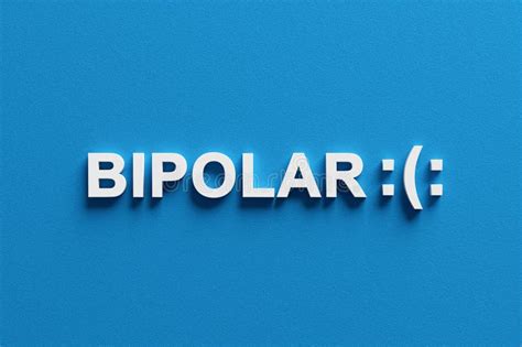 Bipolar Disorder Symbol Balancing Between Happy And Sad Moods Stock