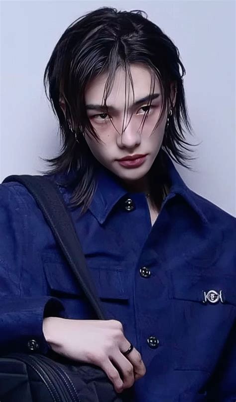 Hwang Hyunjin Long Hair Hyunjin Thunderous Hairstyle Hyun Jin