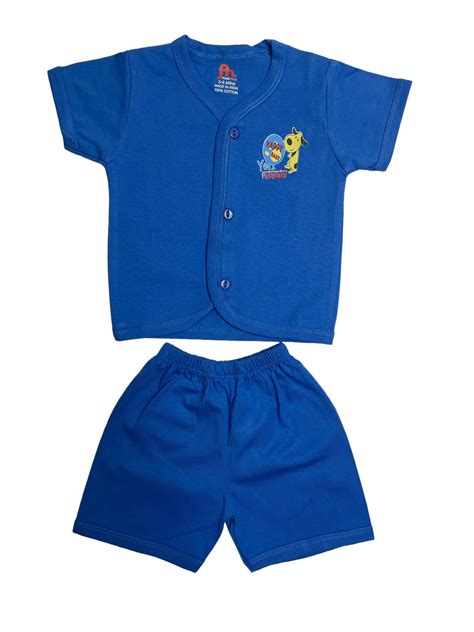 Half Sleeve Front Open Jabla Set Naksha Clothing