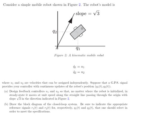 Consider A Simple Mobile Robot Shown In Figure The Chegg