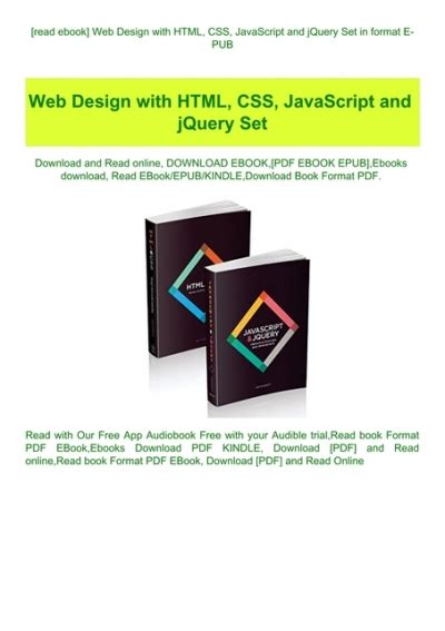 Read Ebook Web Design With Html Css Javascript And Jquery Set In
