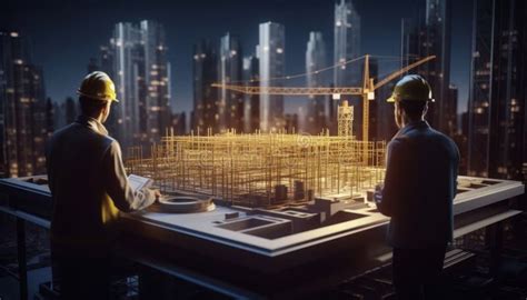 Engineer And Architect Analyzing Of Under Construction Project With