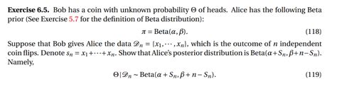 Solved Example 6 4 Bernoulli Model And Uniform Prior Bob