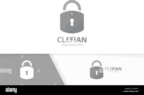 Vector Lock Logo Combination Safe And Private Symbol Or Icon Unique Padlock Logotype Design