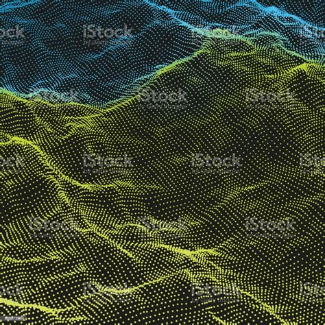 추상적인 배경입니다 텍스처 빛나는 점 벡터 일러스트입니다 3차원 형태에 대한 스톡 벡터 아트 및 기타 이미지 3차원 형태 거친 필름 효과 과학 Istock