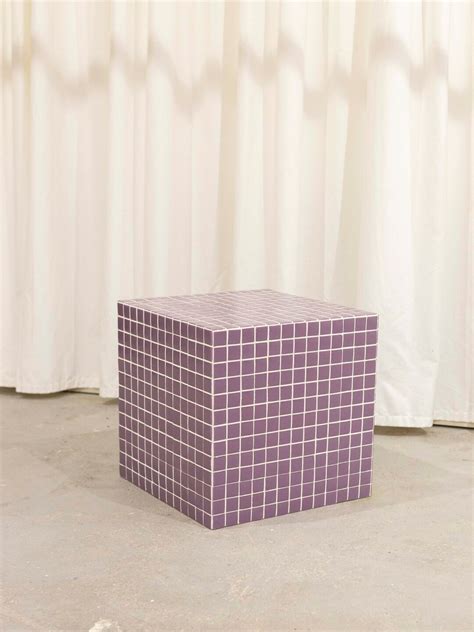 Tile Cube Tile Furniture Handmade Furniture Tile Side Table Home Design