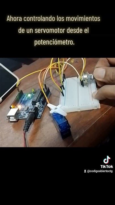 Potenciómetro Servomotor Y Arduino Uno Youtube