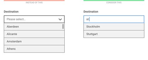 Dropdown Alternatives For Better Mobile Forms Every Interaction