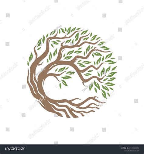 Tree Silhouette Circle Images Stock Photos D Objects Vectors Shutterstock