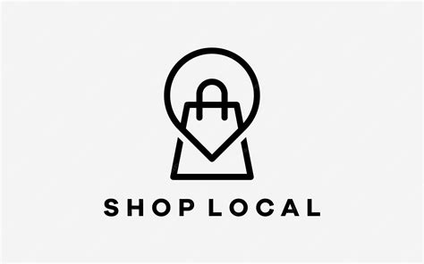 Premium Vector Logo Design Shop With Local Line Modern