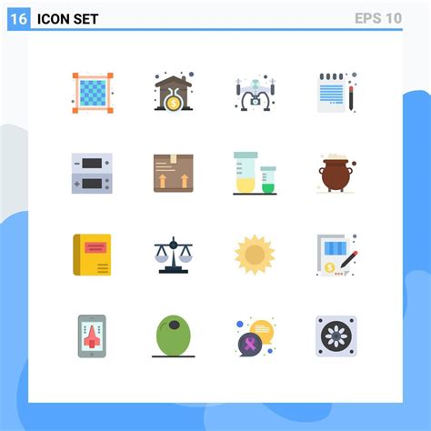 Set Of 16 Modern Ui Icons Symbols Signs For Video Ds Hobby Console Education Editable Pack Of