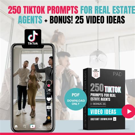 250 Tiktok Prompts For Real Estate Agents Reel Prompts For Real