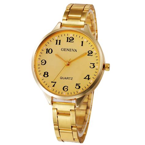 Geneva Роскошные Брендовые женские часы с кристаллами из нержавеющей стали аналоговые кварцевые