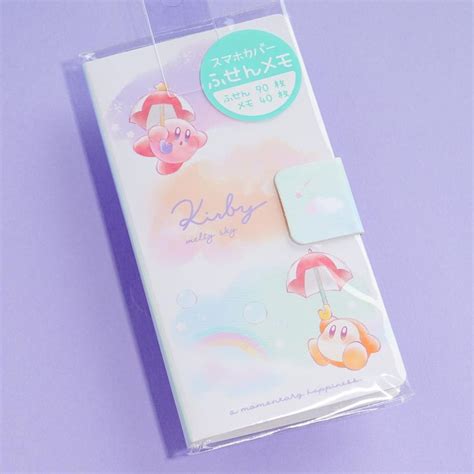 Kirby Melty Sky Sticky Notes And Memo Set With Case Note Memo Sweet Messages Memo