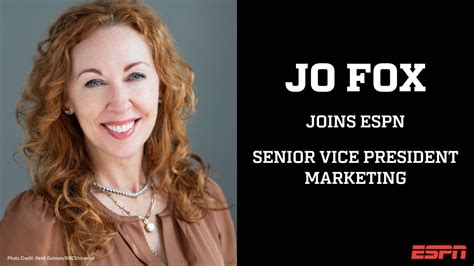 Espn Welcomes Jo Fox As Senior Vice President Of Marketing Espn Press