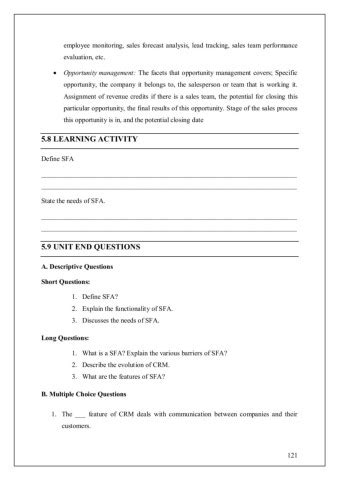 CU BSC TTM Sem VI CRM Teamlease Edtech Ltd Amita Chitroda Page 121 Flip PDF Online